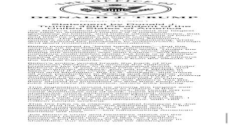 A Statement From President Trump