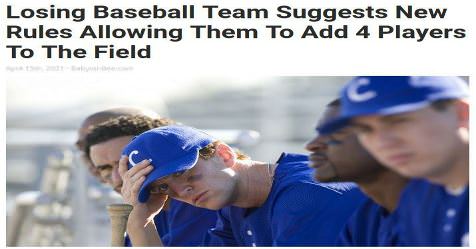 Losing Baseball Team